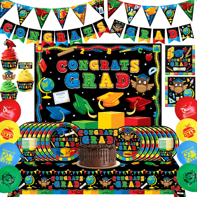 Kindergarten Graduation Party Supplies Ultimate Set for 16 Guests ...