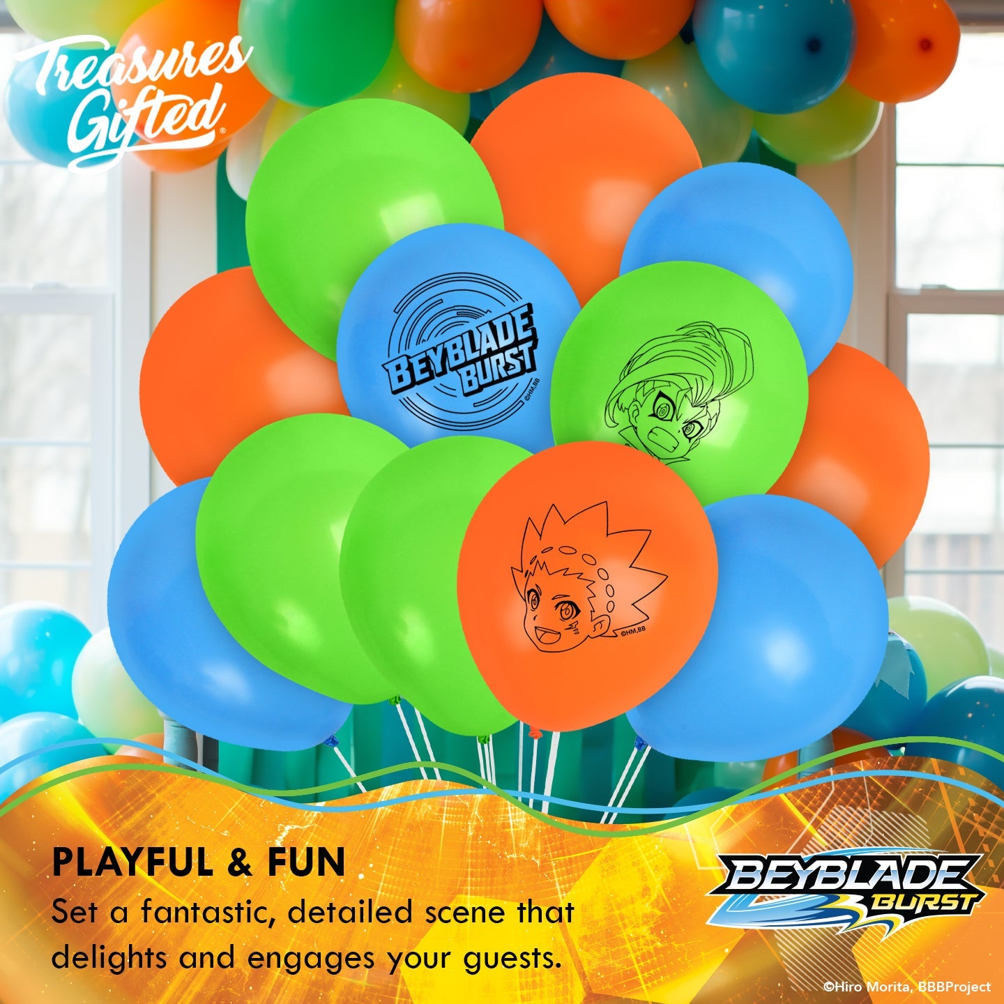 BEYBLADE Balloon Bouquet - BEYBLADE Party Supplies – Treasures Gifted