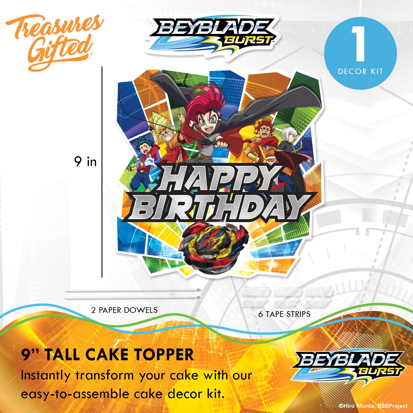 BEYBLADE Cake Topper - BEYBLADE Party Supplies – Treasures Gifted