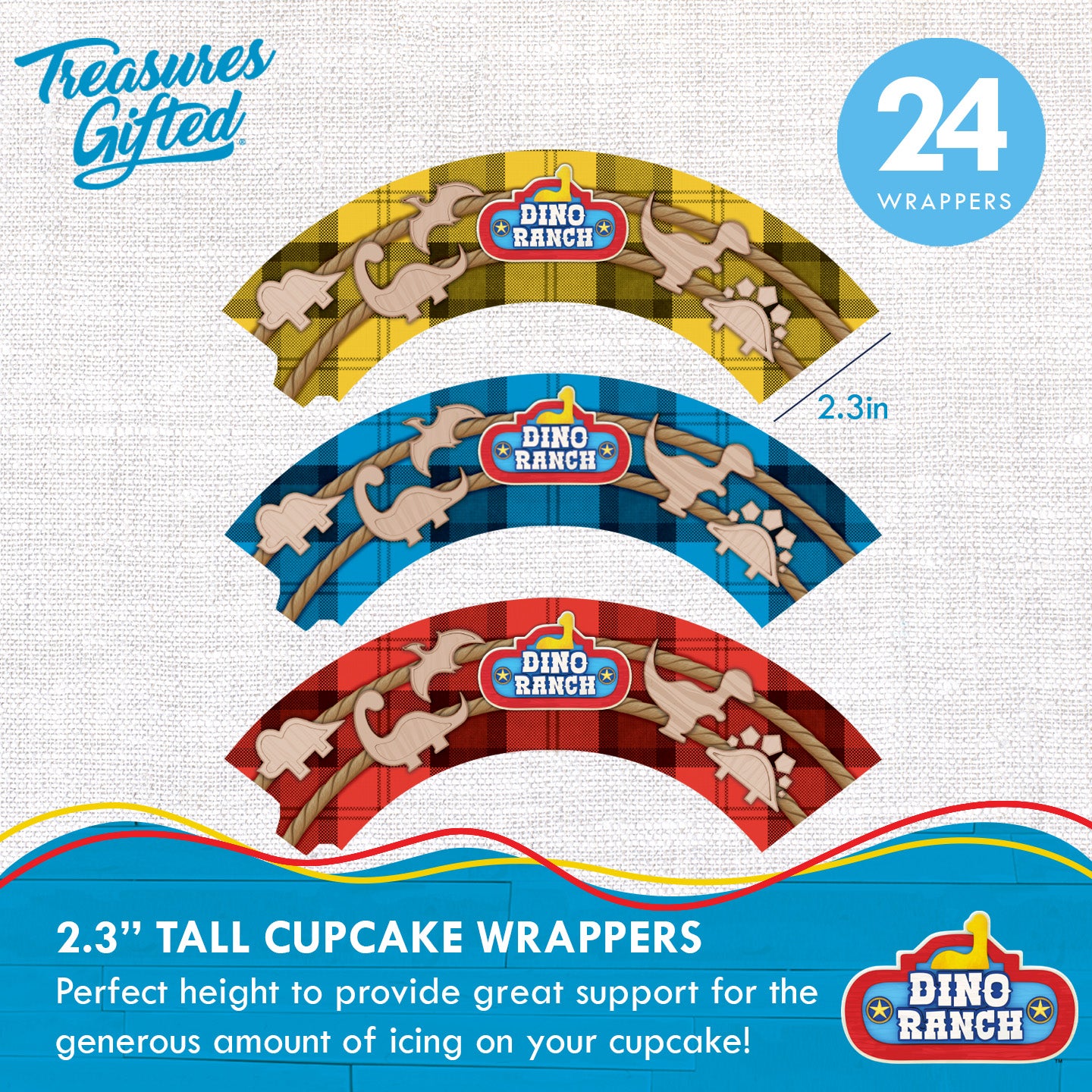 Dino Ranch Party Supplies - Cake Topper – Treasures Gifted