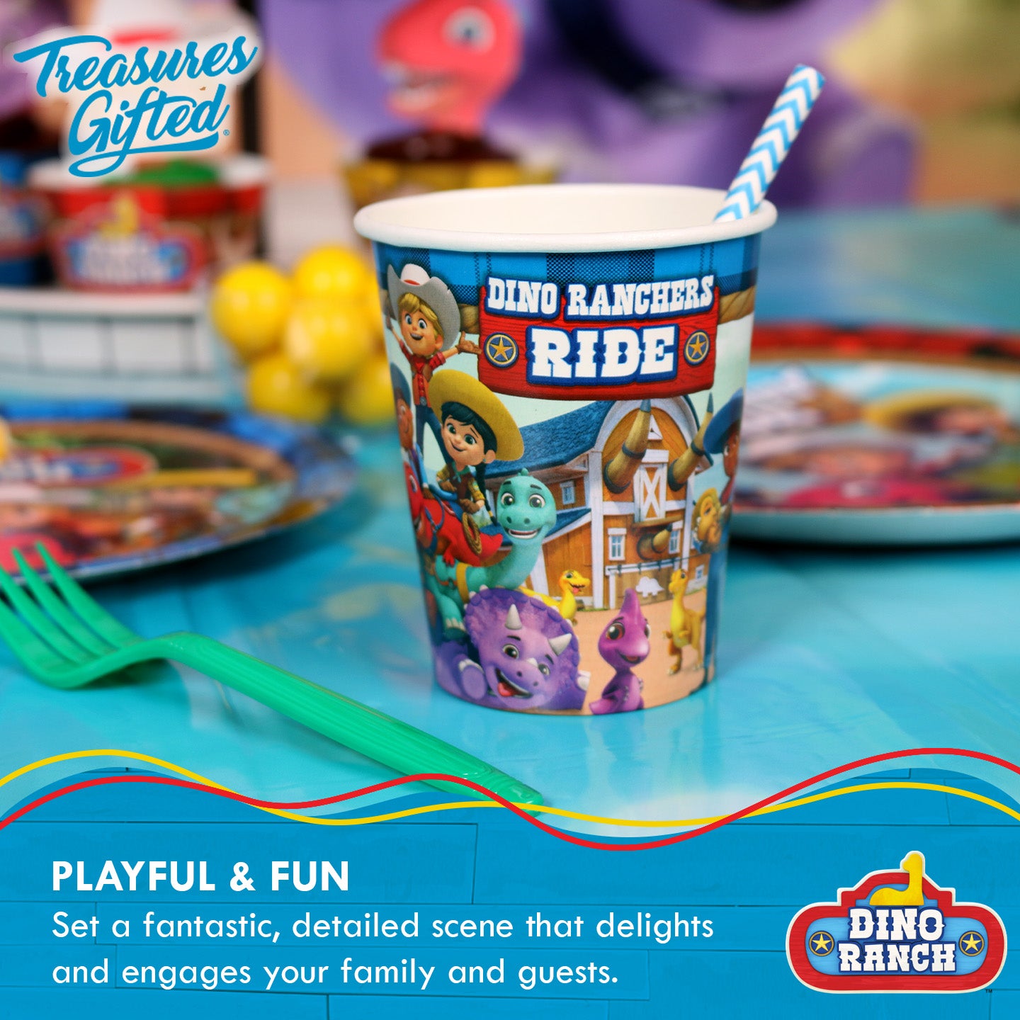 Dino Ranch Party Supplies - Cups – Treasures Gifted