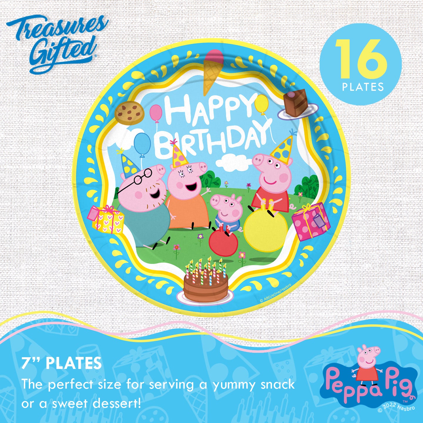Peppa Pig Plates 9in - Peppa Pig Party Supplies – Treasures Gifted