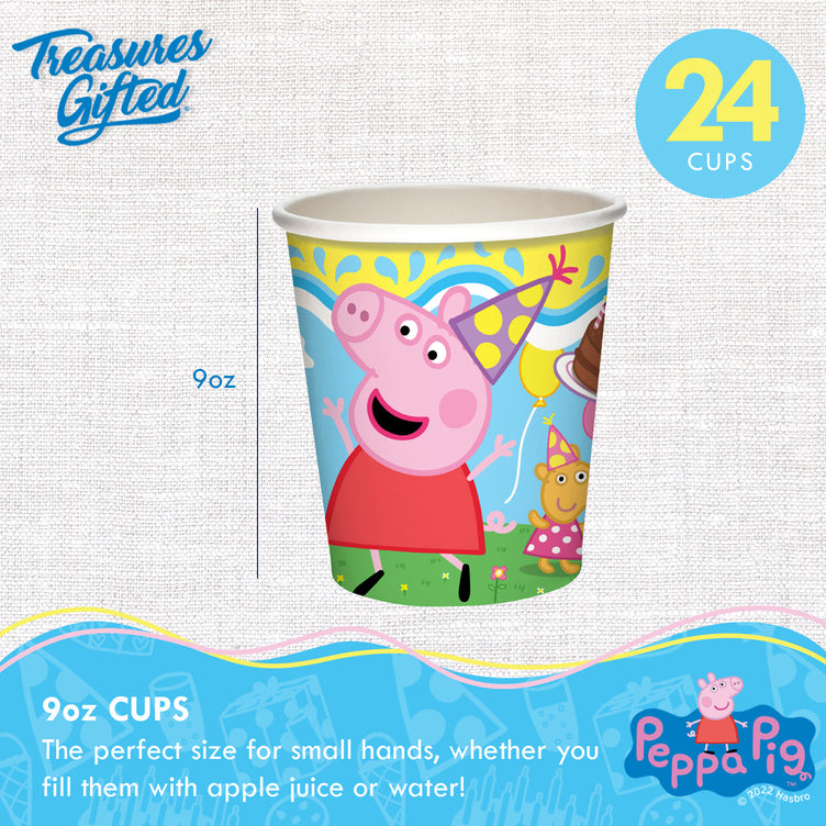 Peppa Pig Birthday Supplies Complete Set for 24 Guests – Treasures Gifted