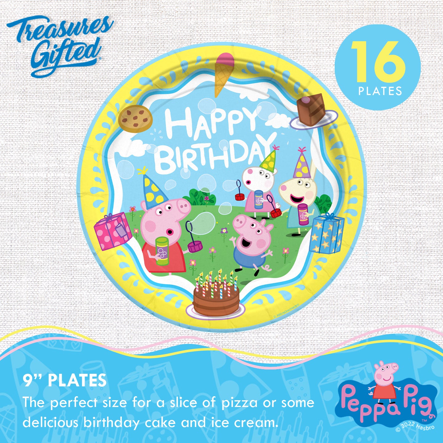 Peppa Pig Plates 9in - Peppa Pig Party Supplies – Treasures Gifted