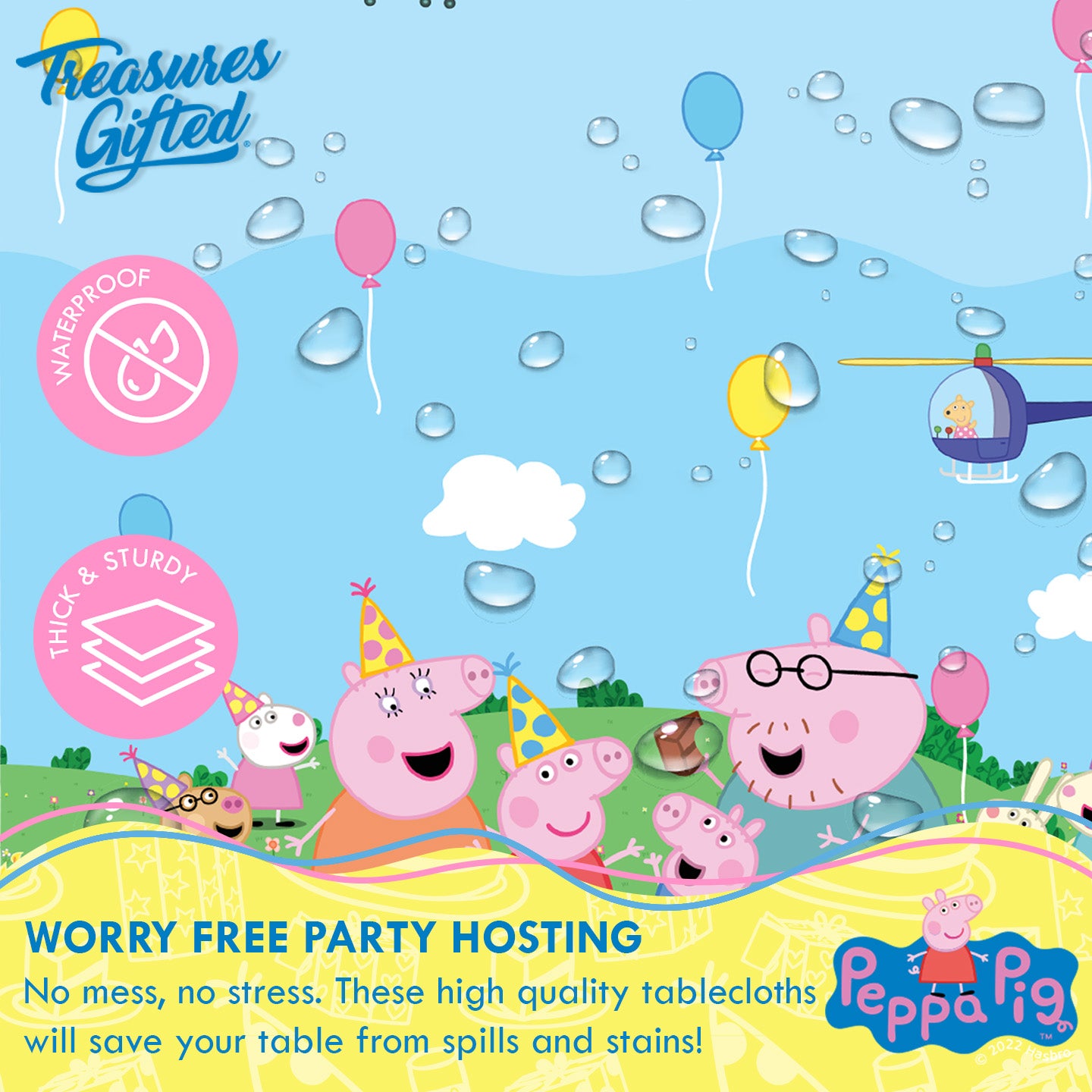 Peppa Pig Birthday Supplies Complete Set for 24 Guests – Treasures Gifted