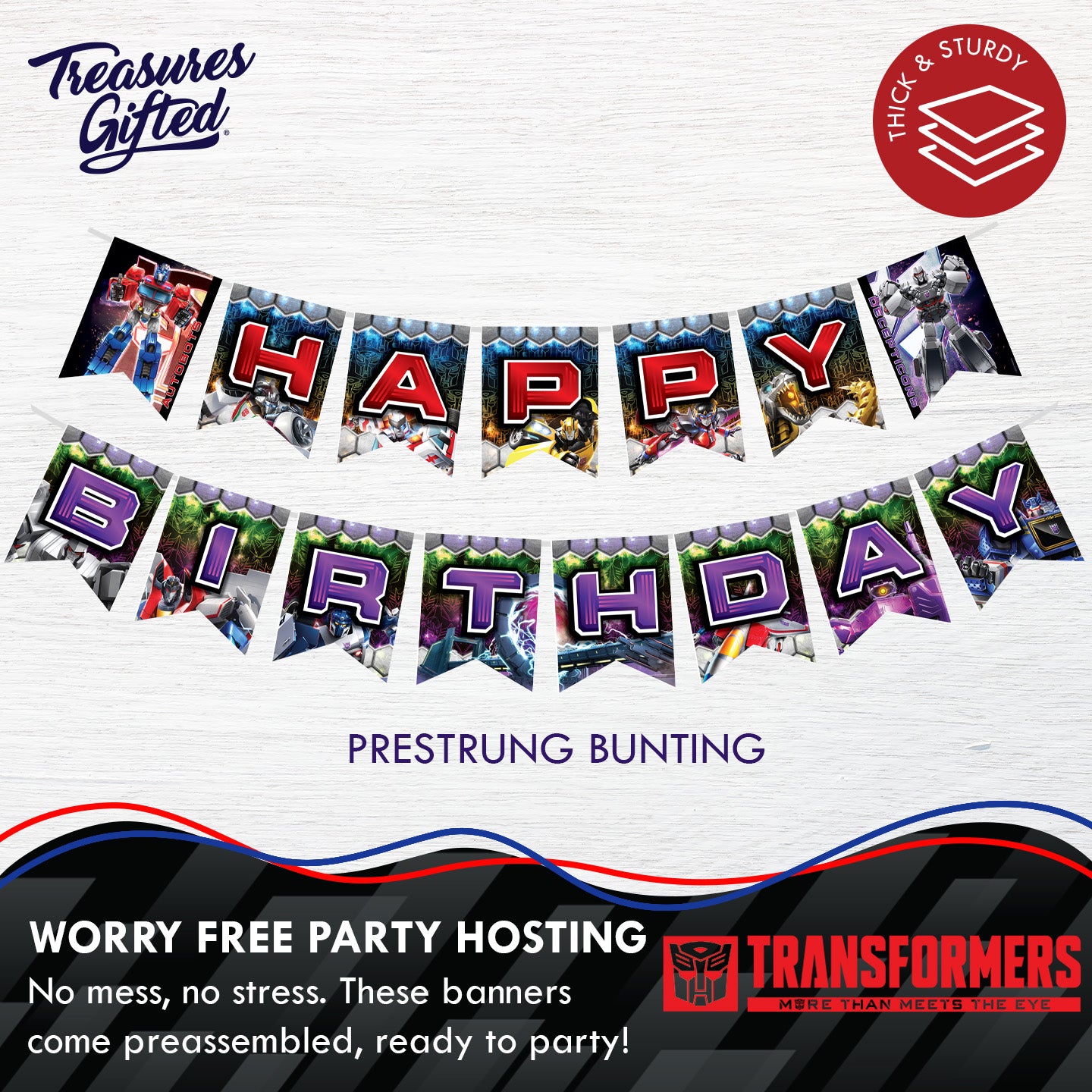 Transformers Birthday Decorations Complete Set for 16 Guests ...