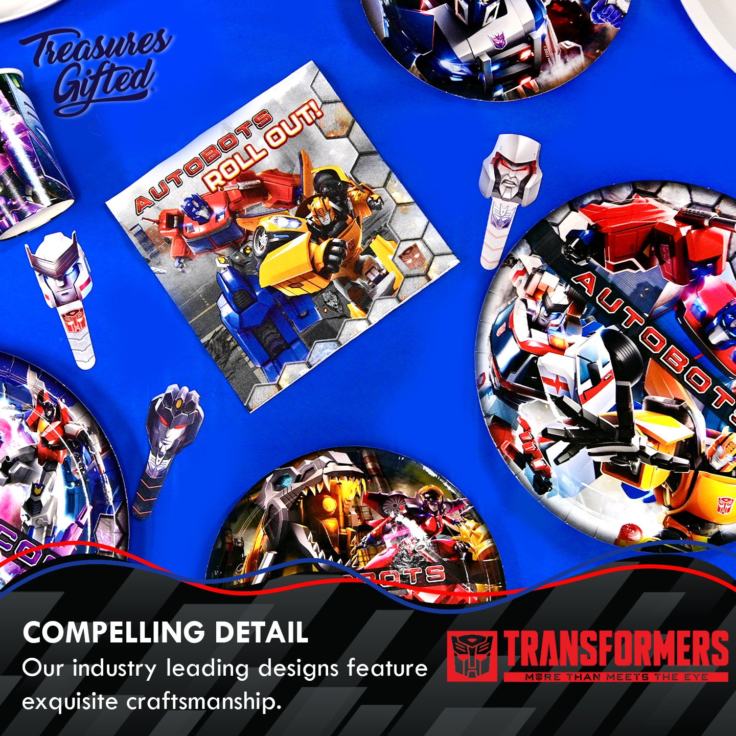 Transformers Birthday Decorations Complete Set for 16 Guests ...