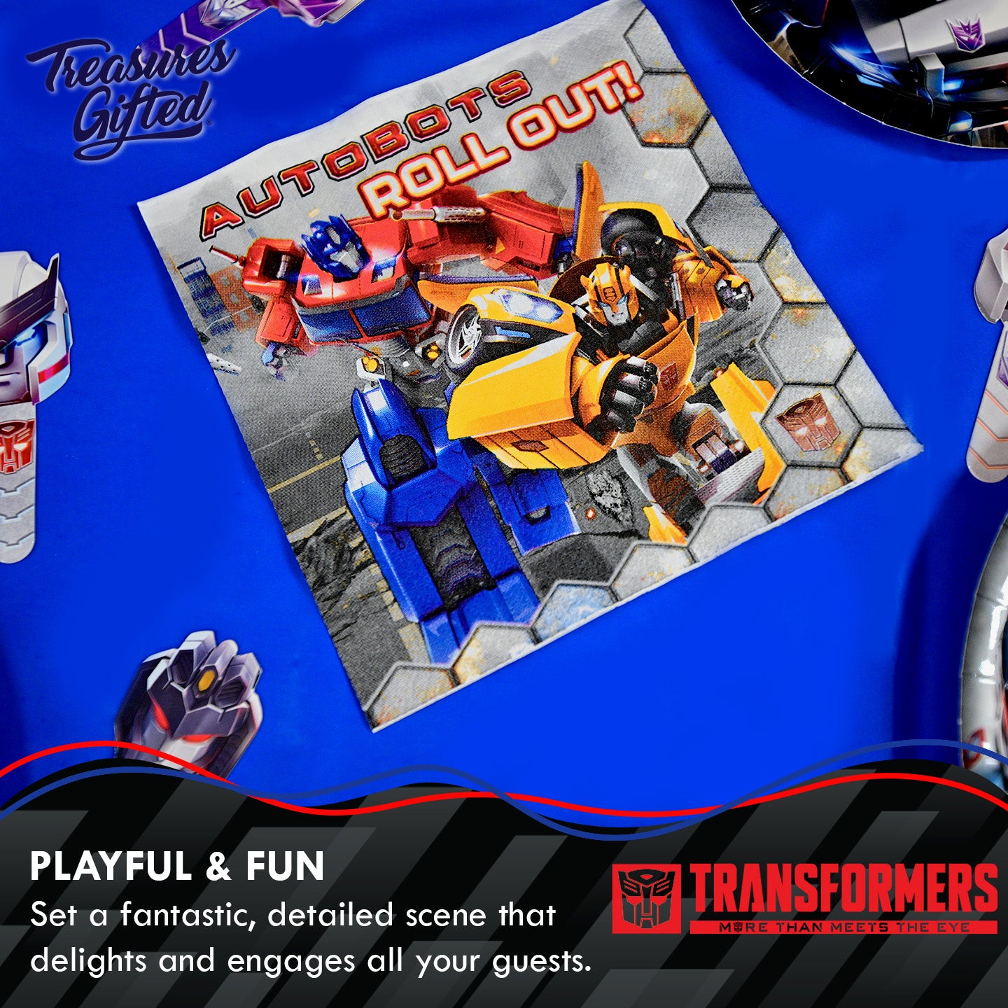 Transformers Party Supplies - Decepticons Dinner Plates – Treasures Gifted