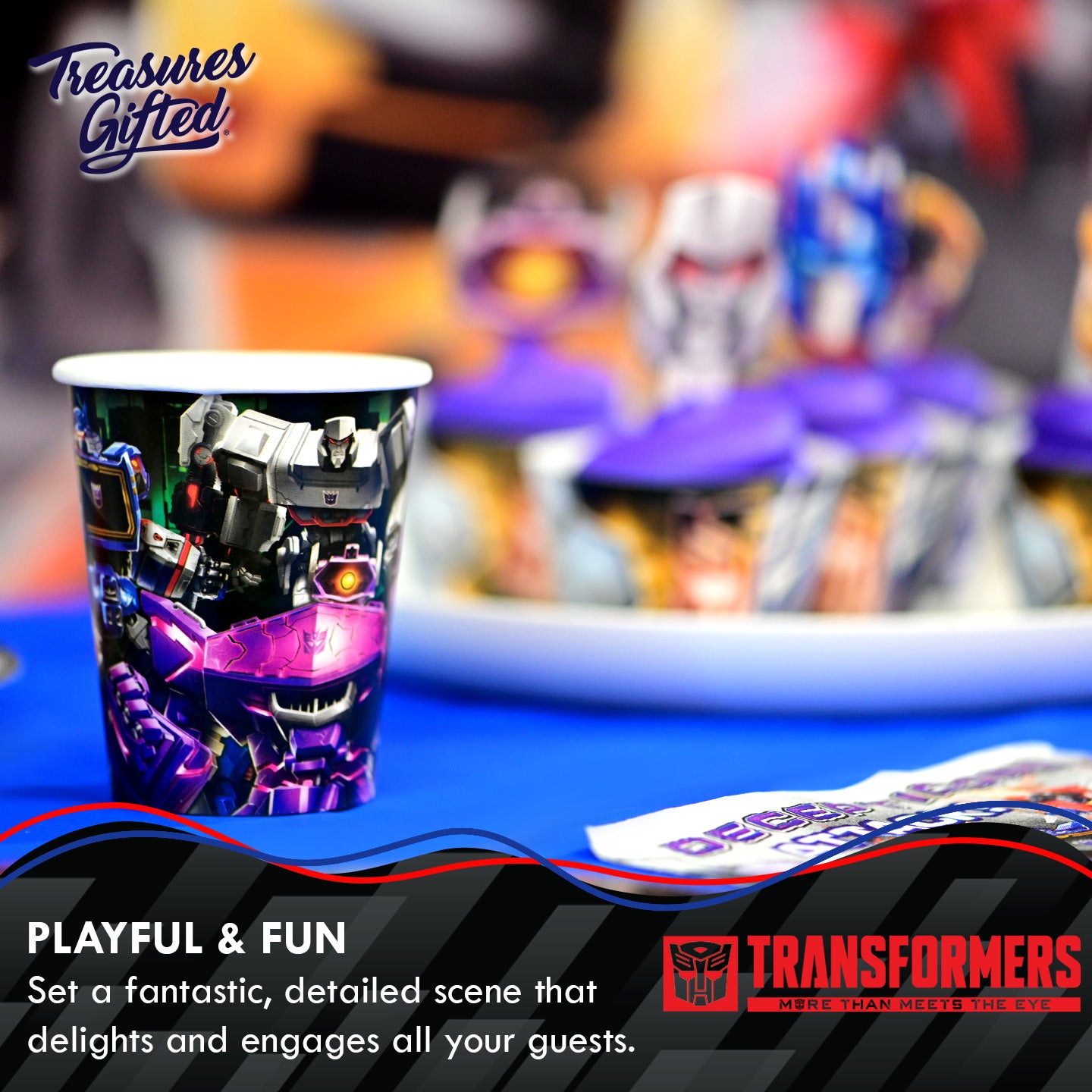 Transformers Party Supplies - Decepticons Cups – Treasures Gifted