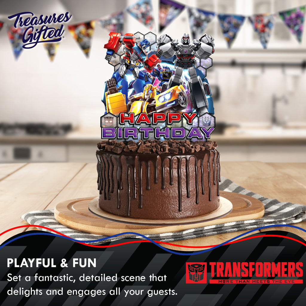 Transformers Cake Topper - Transformers Party Supplies – Treasures Gifted