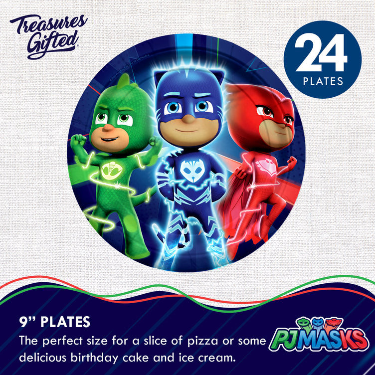 PJ Masks Party Supplies Complete Set for 24 Guests – Treasures Gifted