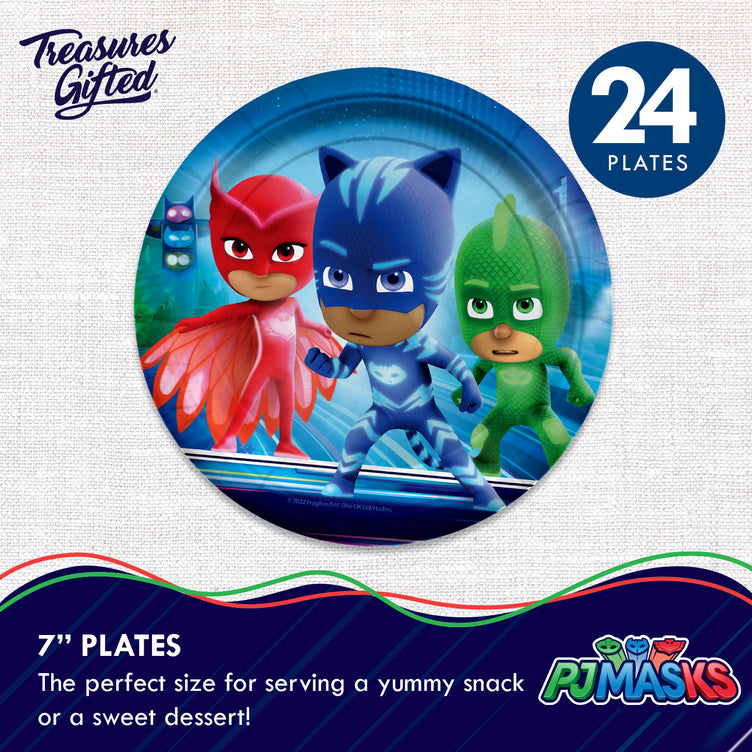 PJ Masks Party Supplies Complete Set for 24 Guests – Treasures Gifted