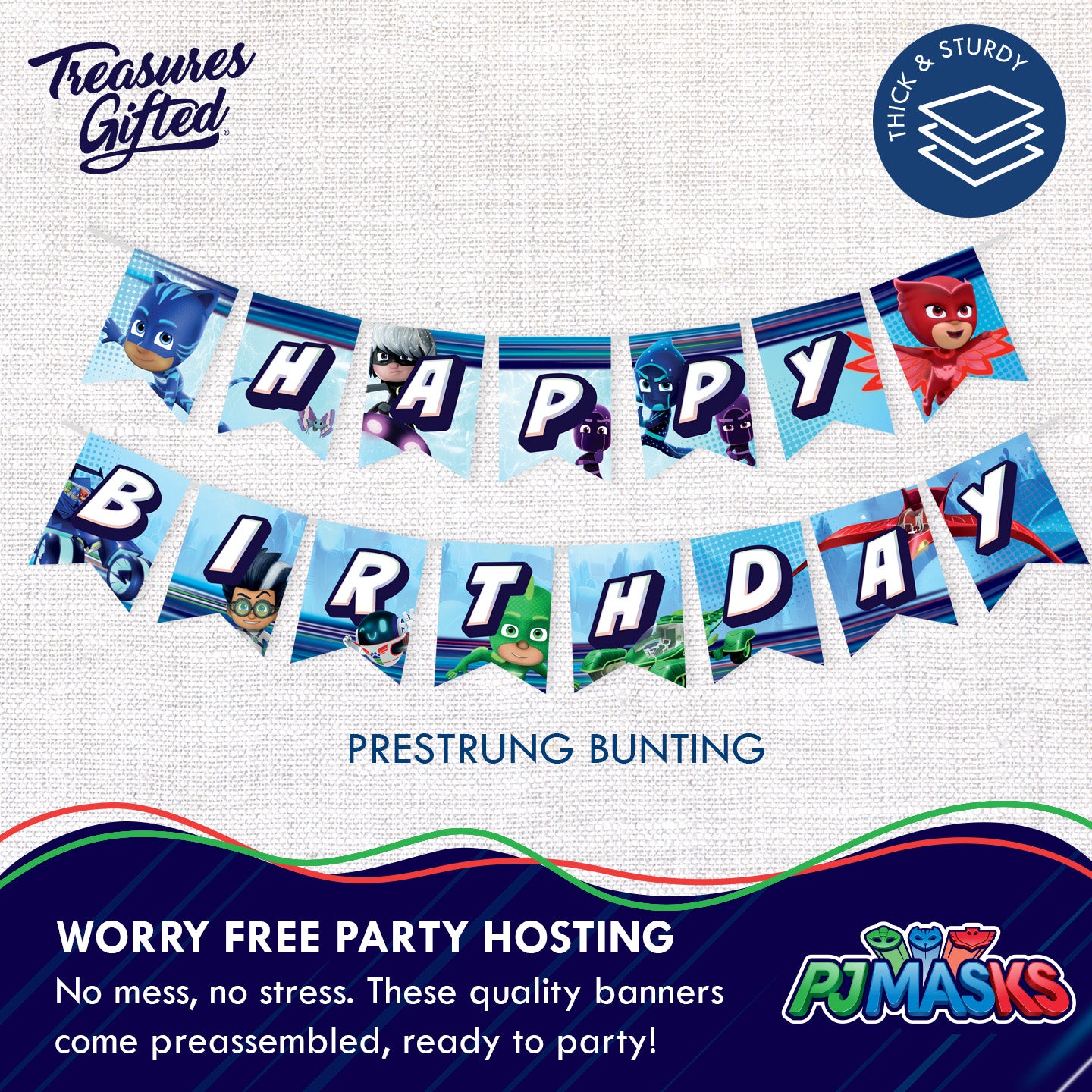 PJ Masks Cake Topper - PJ Masks Party Supplies – Treasures Gifted