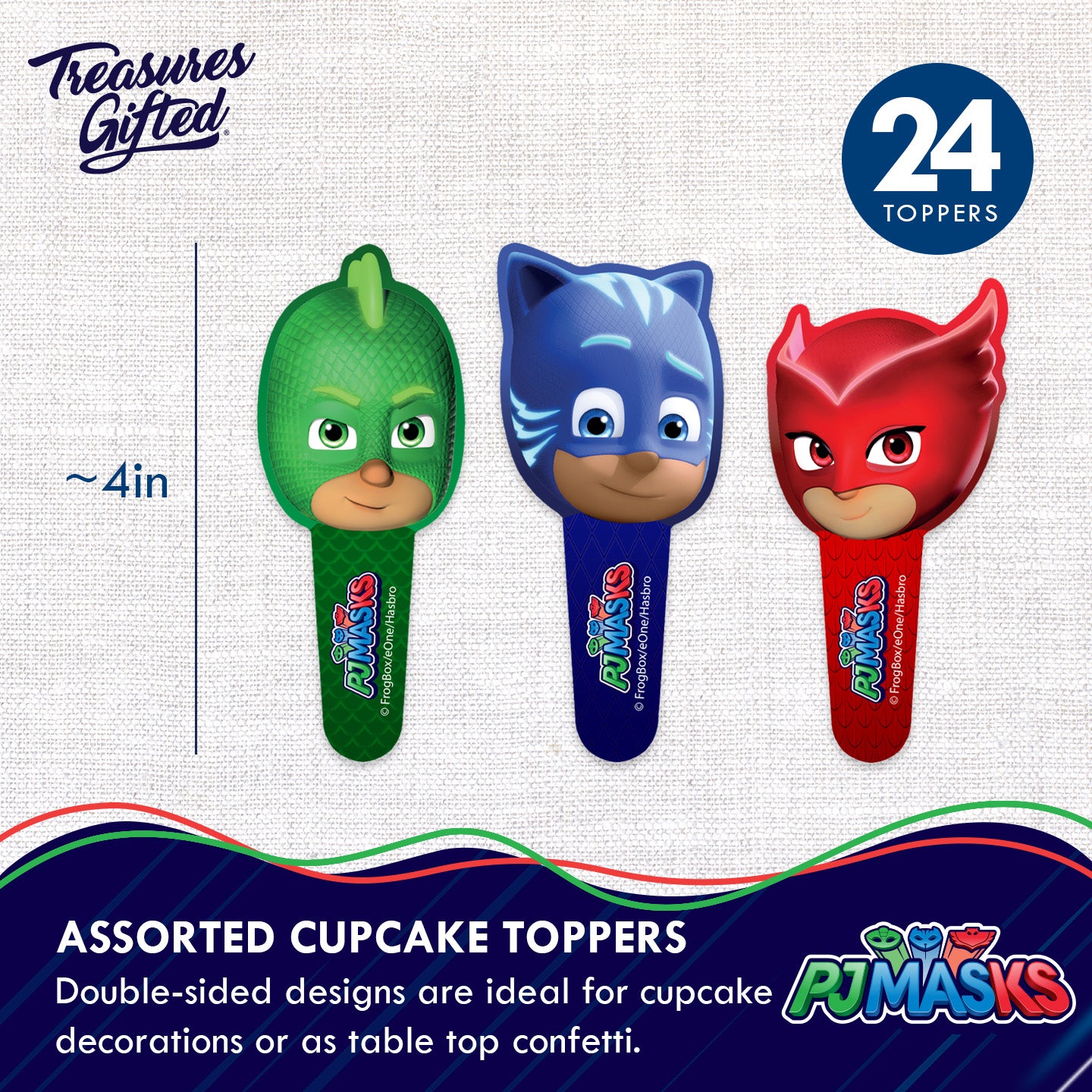 PJ Masks Cake Topper - PJ Masks Party Supplies – Treasures Gifted