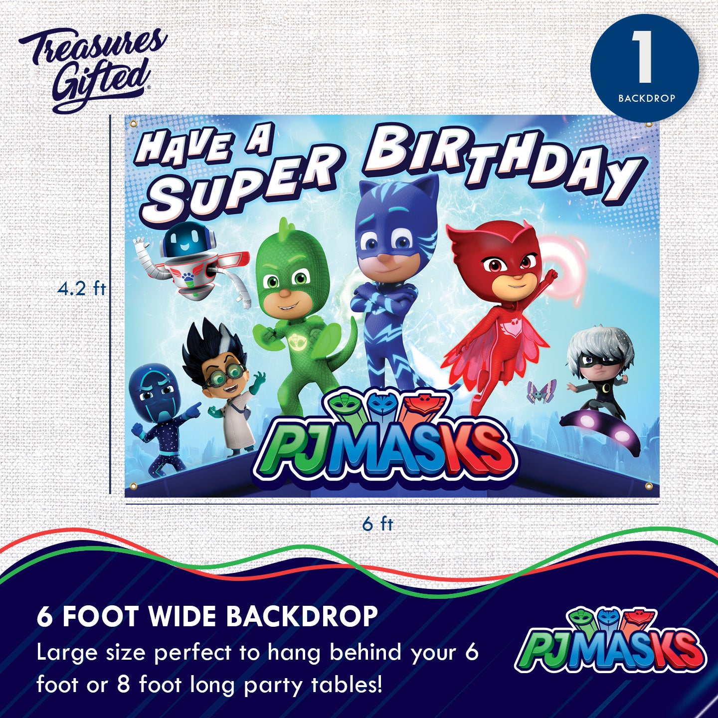 PJ Masks Cake Topper - PJ Masks Party Supplies – Treasures Gifted