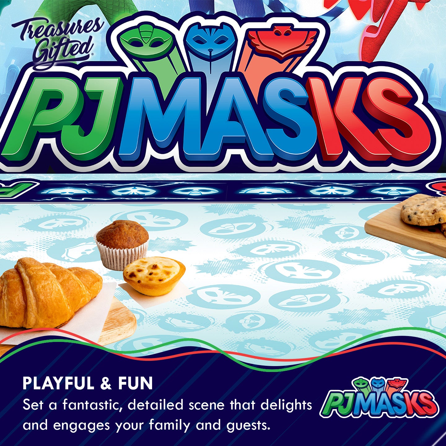 PJ Masks Birthday Banner - PJ Masks Party Supplies – Treasures Gifted