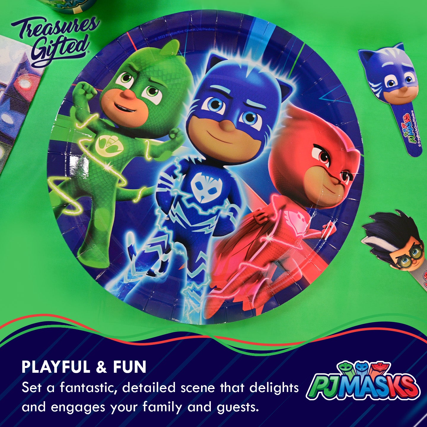 PJ Masks Cake Topper - PJ Masks Party Supplies – Treasures Gifted