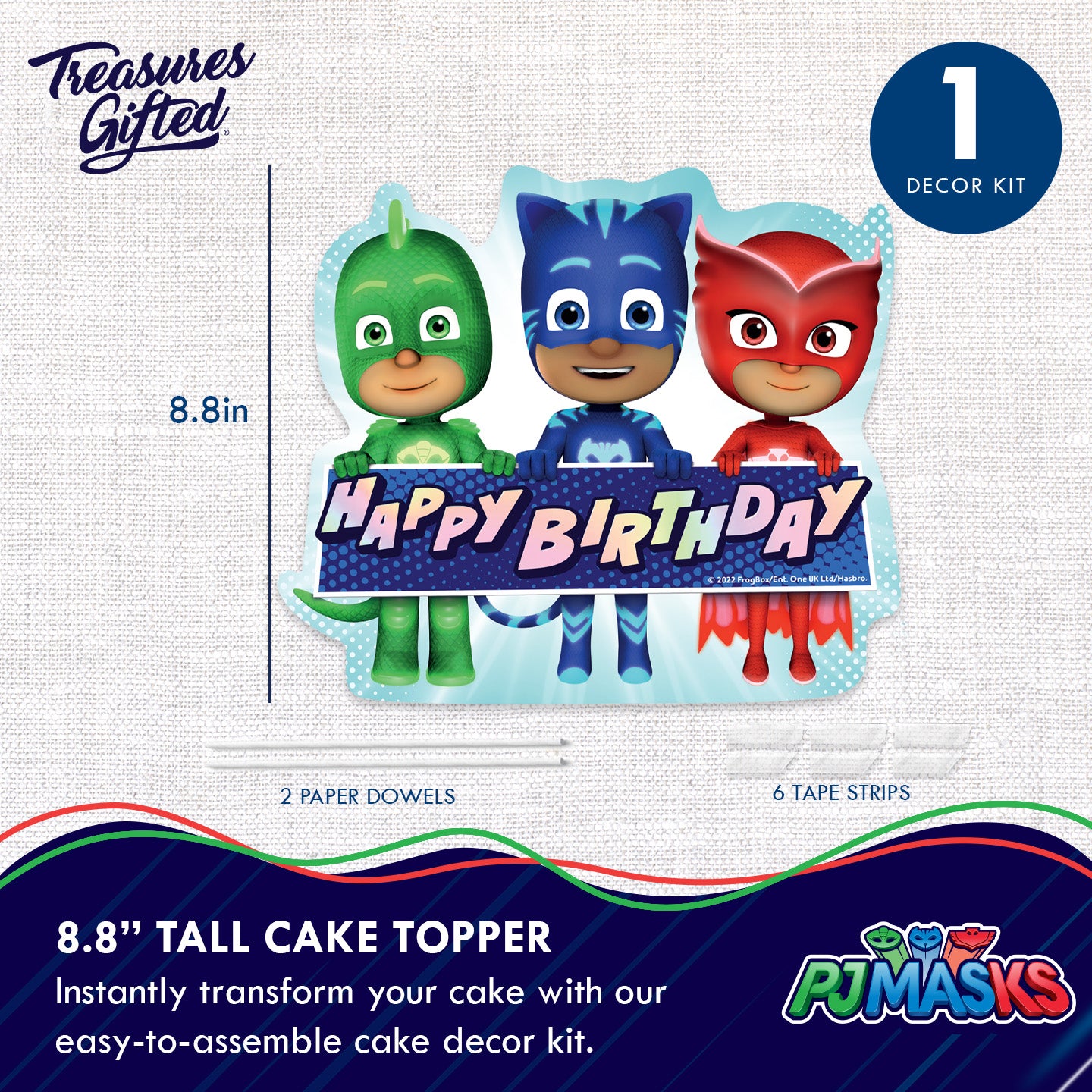 PJ Masks Birthday Banner - PJ Masks Party Supplies – Treasures Gifted