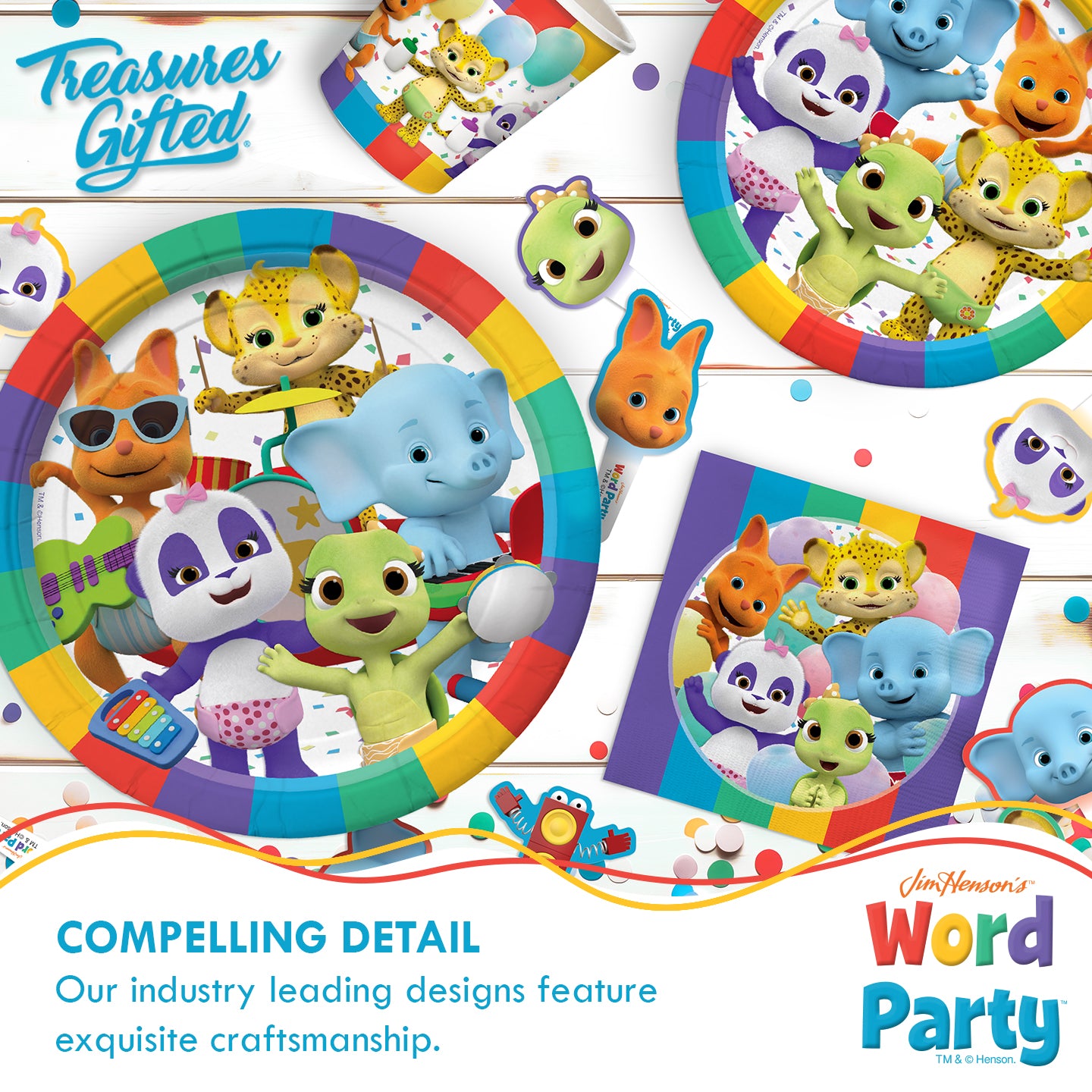 Word Party Balloons - Word Party Birthday Supplies – Treasures Gifted