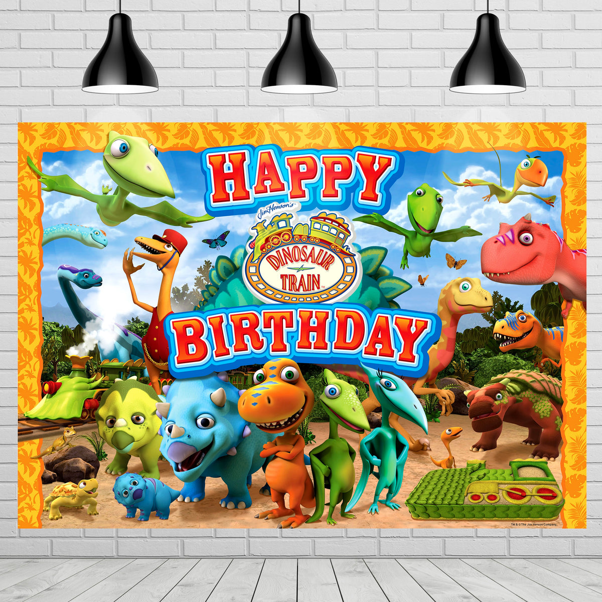Dinosaur Train Backdrop - Dinosaur Train Party Supplies – Treasures Gifted