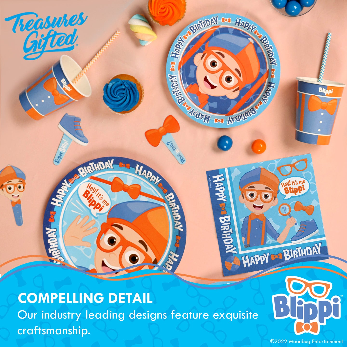 Blippi Banner & Pennants Kit - Blippi Party Supplies – Treasures Gifted