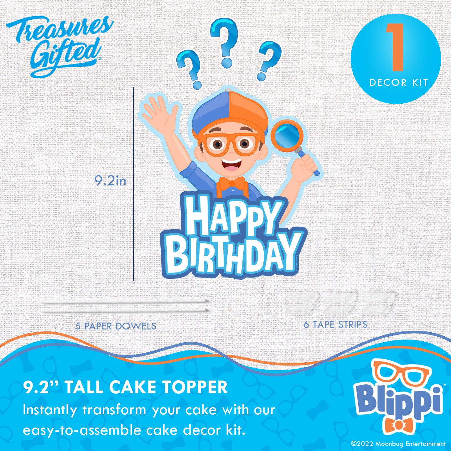 Blippi Cake Topper & Blippi Cupcake Toppers Kit – Treasures Gifted