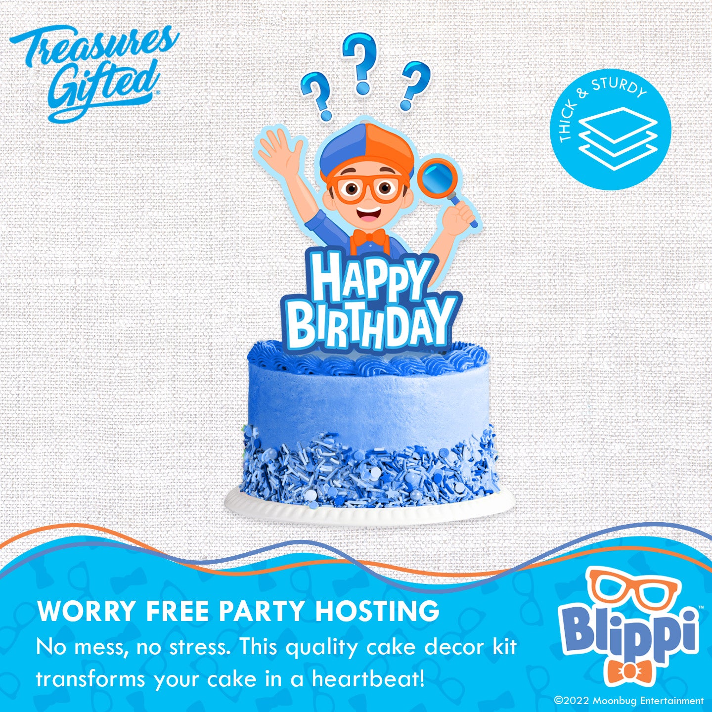 Blippi Cake Topper & Blippi Cupcake Toppers Kit – Treasures Gifted