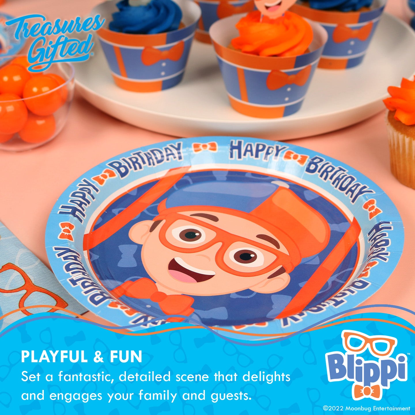 Blippi Banner & Pennants Kit - Blippi Party Supplies – Treasures Gifted