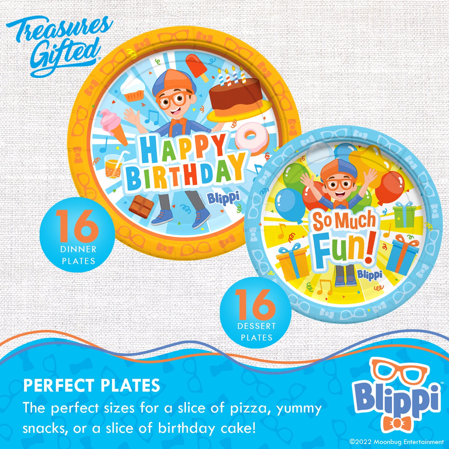 Blippi Birthday Party Supplies Complete Set for 16 Guests – Treasures ...