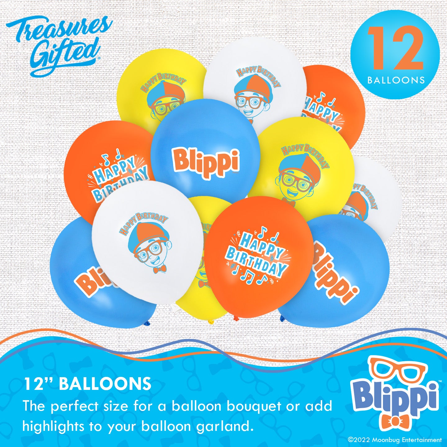 Blippi Birthday Party Supplies Complete Set for 24 Guests – Treasures ...