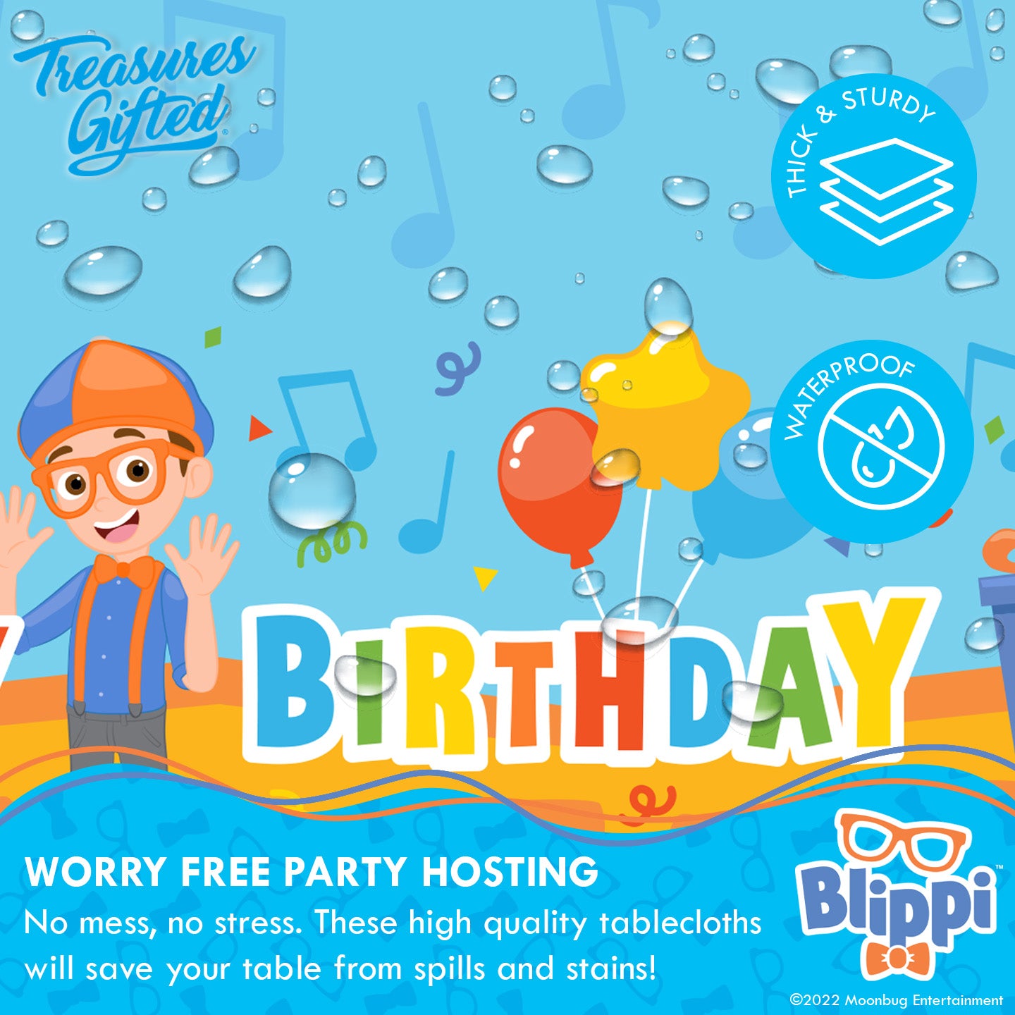 Blippi Birthday Banner & Pennants Kit - Blippi Party Supplies ...