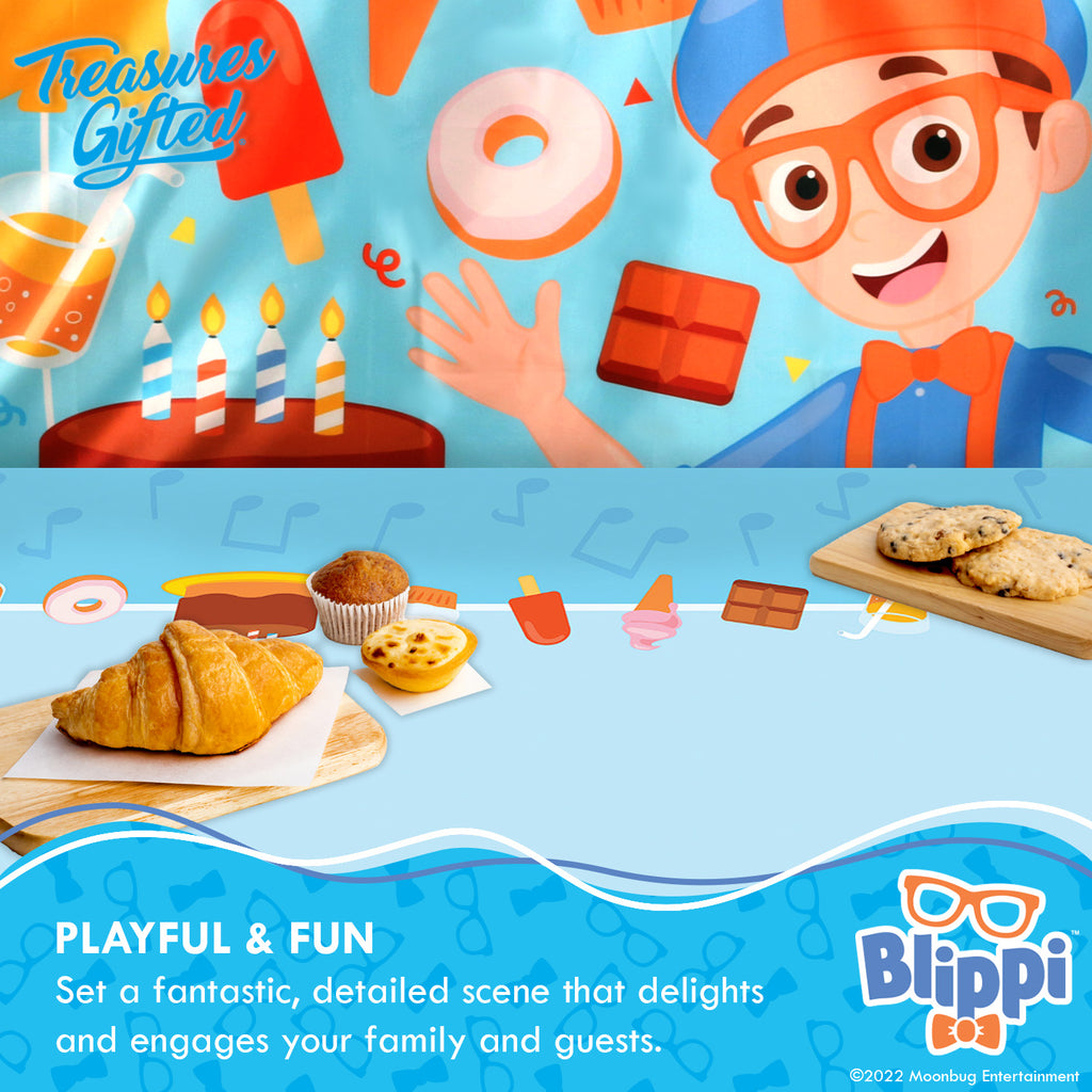 Blippi Banner Backdrop - Blippi Party Supplies – Treasures Gifted