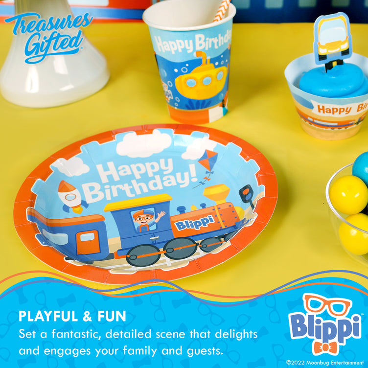 Blippi Birthday Party Supplies Vehicle Complete Set for 24 Guests ...