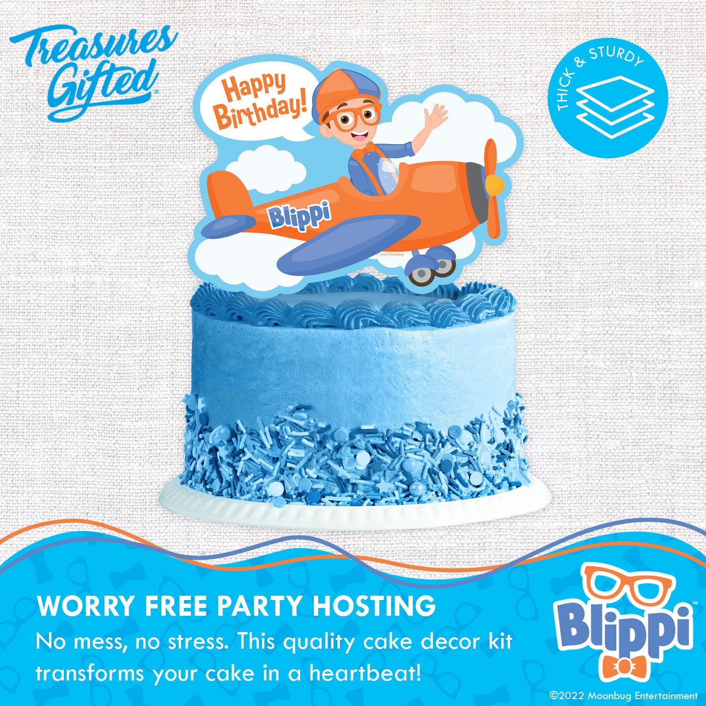 Blippi Party Cupcake Toppers & Blippi Vehicle Cupcake Wrappers ...