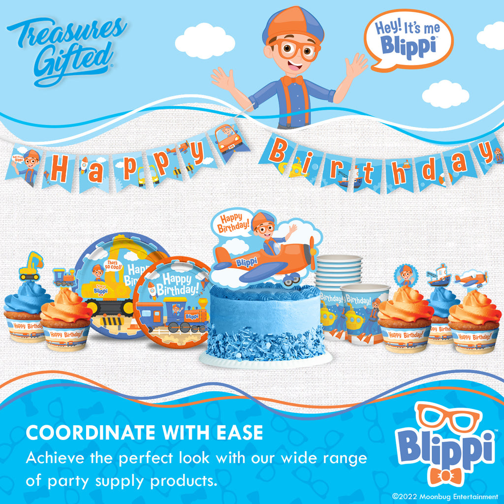 Blippi Banner Backdrop Vehicle - Blippi Party Supplies – Treasures Gifted