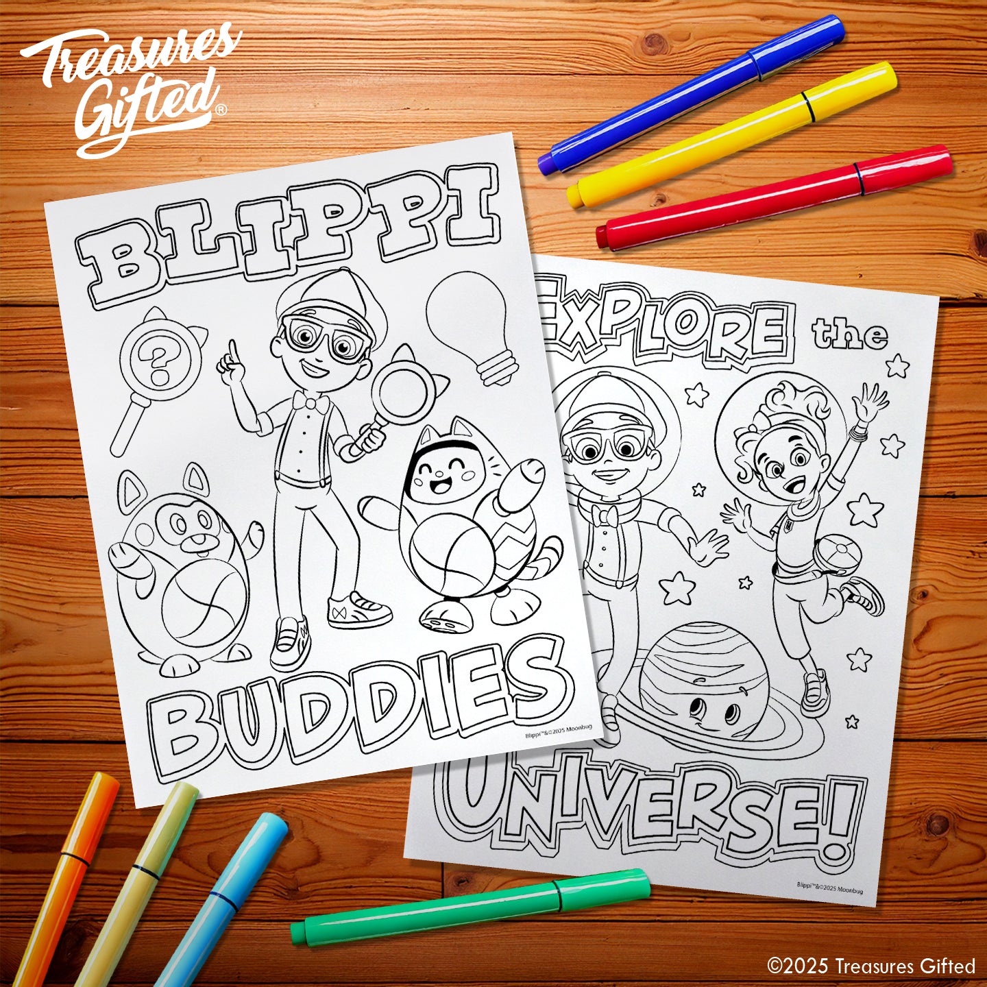 FREE Blippi and Meekah Coloring Pages (PDF Printable) – Treasures Gifted