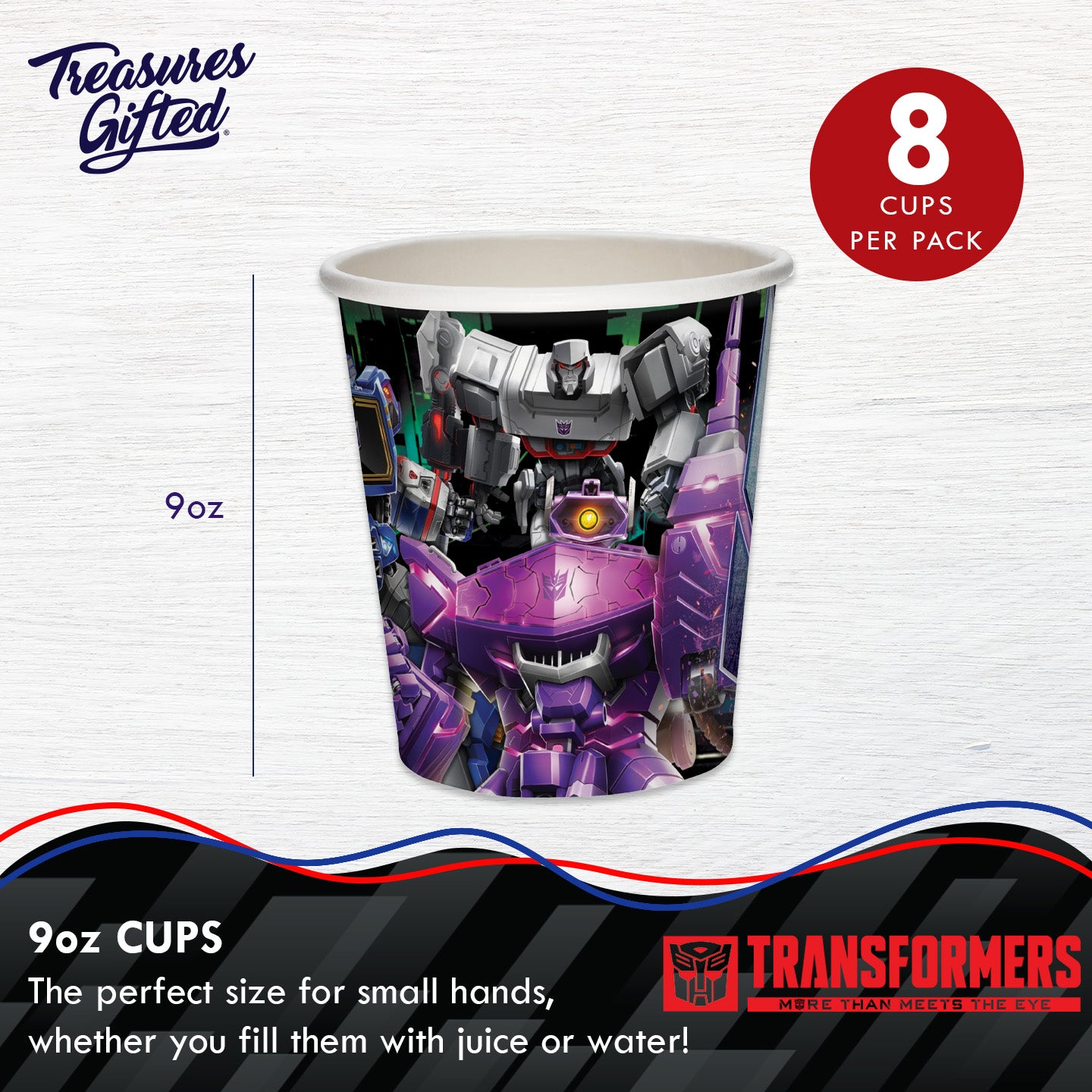 Transformers Party Supplies - Decepticons Cups – Treasures Gifted
