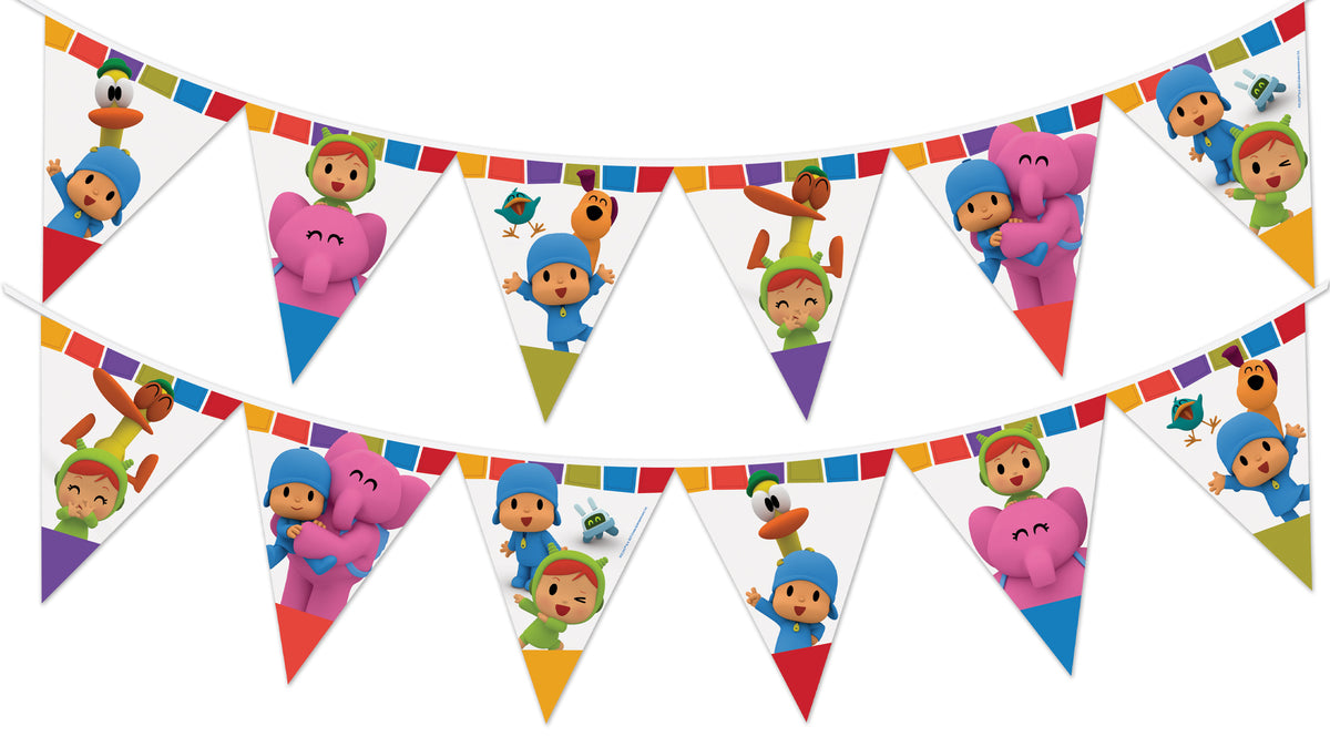 Pocoyo Birthday Banner Pennant - Pocoyo Party Supplies – Treasures Gifted