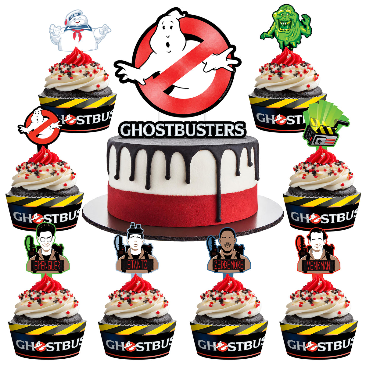 Ghostbusters Cake Topper & Ghostbusters Cupcake Toppers Kit – Treasures ...