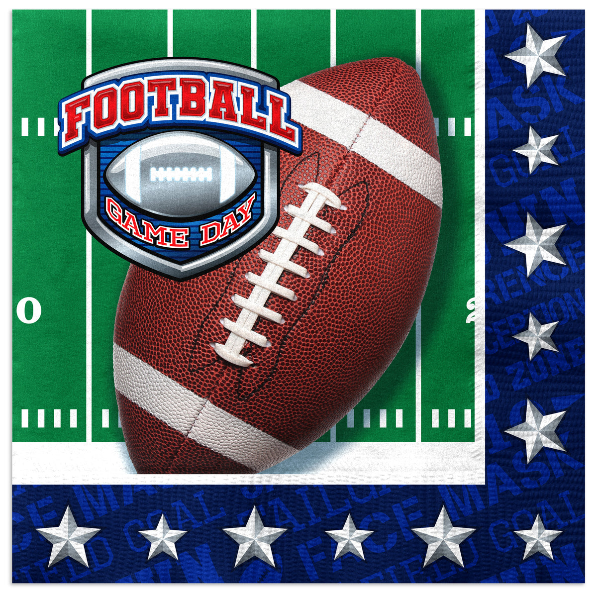 Football Napkins - Football Birthday Party Supplies – Treasures Gifted