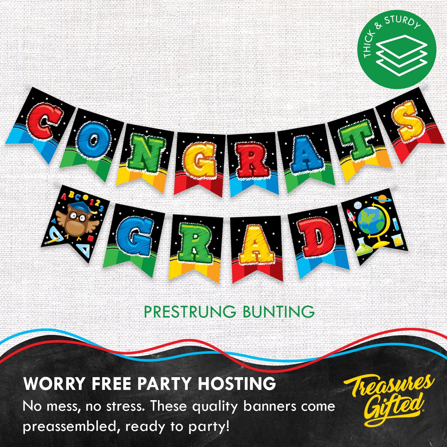 Kindergarten Graduation Banner - Kindergarten Graduation Party Decorat ...