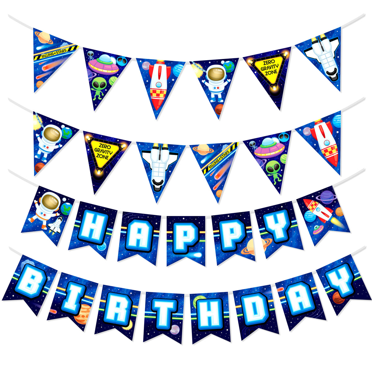 Outer Space Banner & Pennants Kit - Outer Space Party Supplies ...