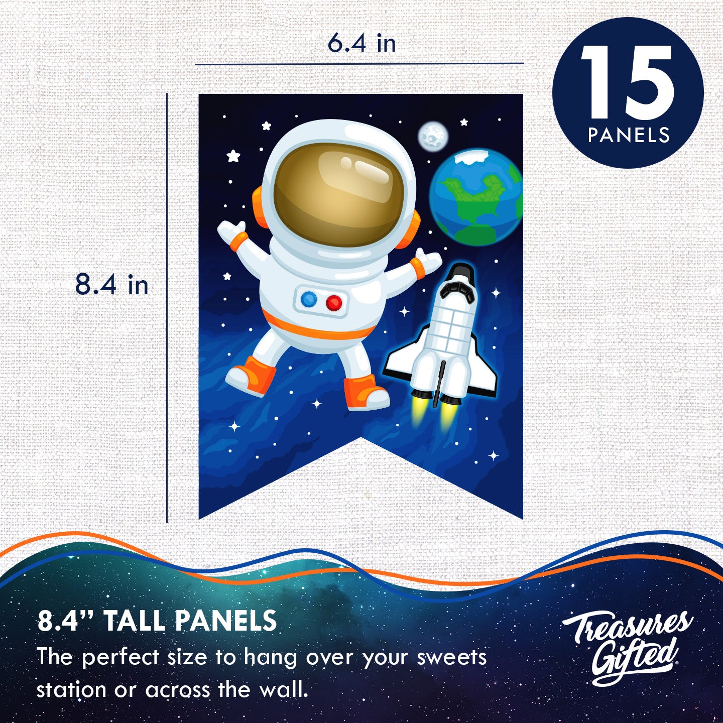 Outer Space Banner & Pennants Kit - Outer Space Party Supplies ...