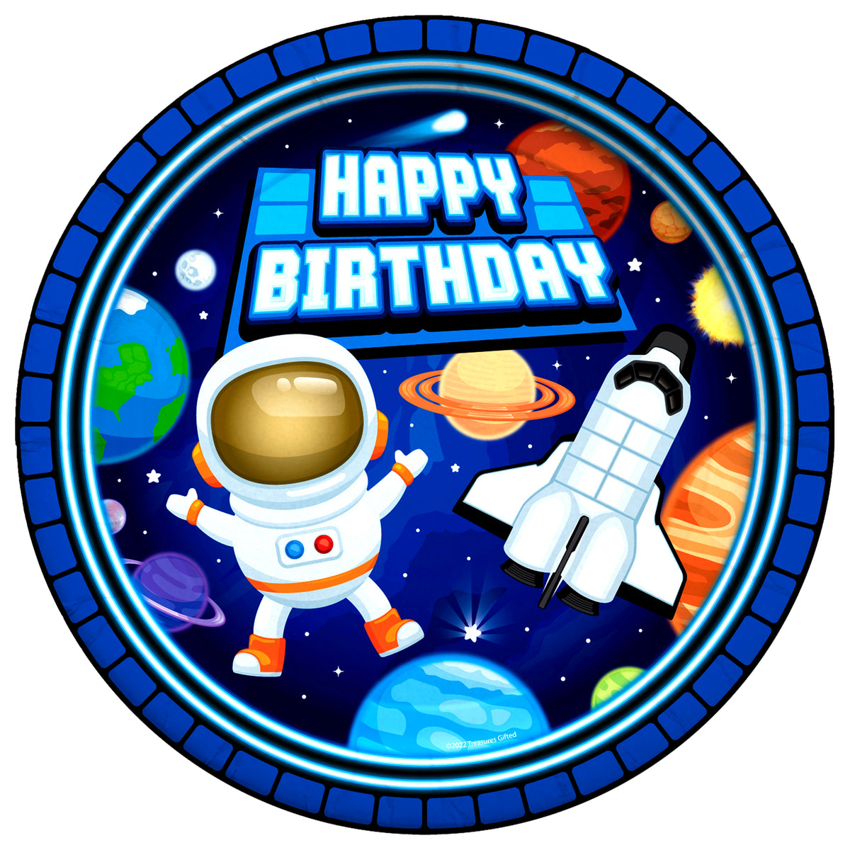 Outer Space Plates 9in - Outer Space Party Supplies – Treasures Gifted