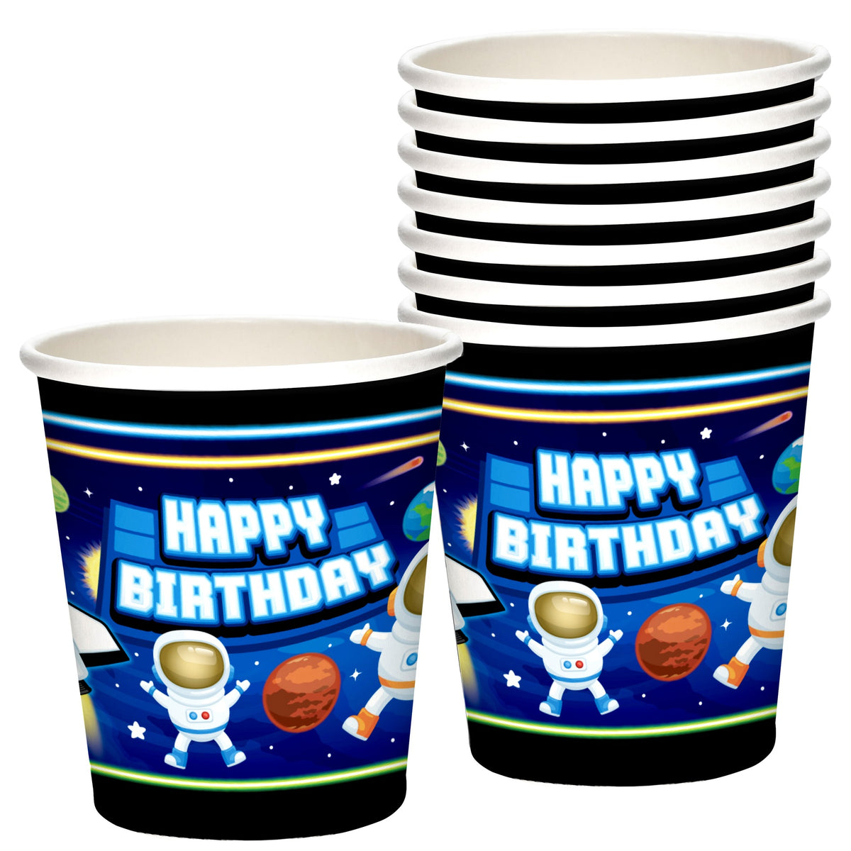 Outer Space Cups - Outer Space Party Supplies – Treasures Gifted