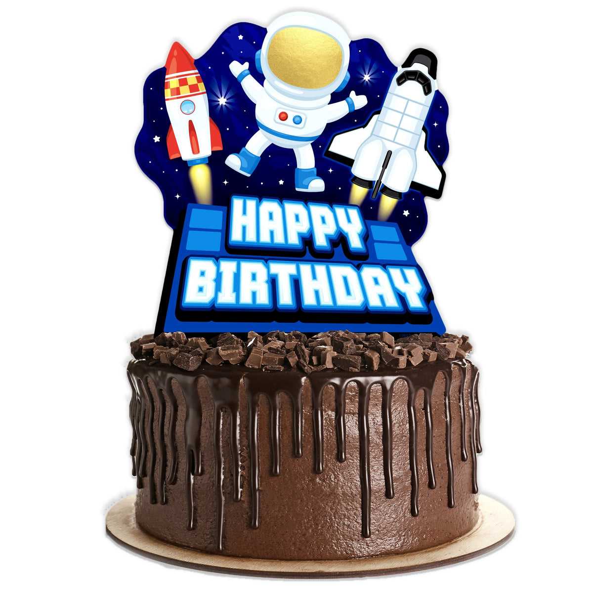 Outer Space Birthday Cake Topper - Outer Space Party Supplies ...