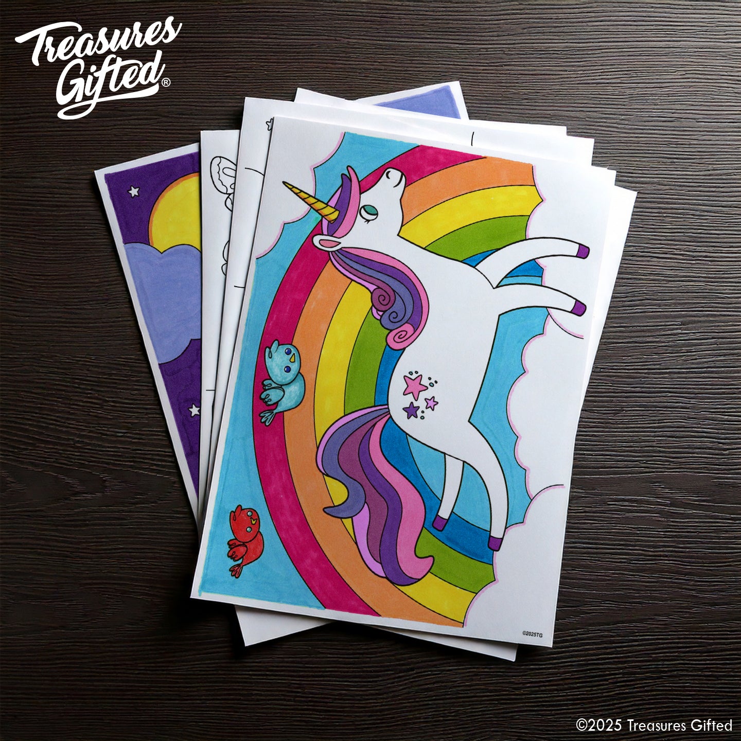 FREE Unicorn Coloring Pages (PDF Printable) – Treasures Gifted