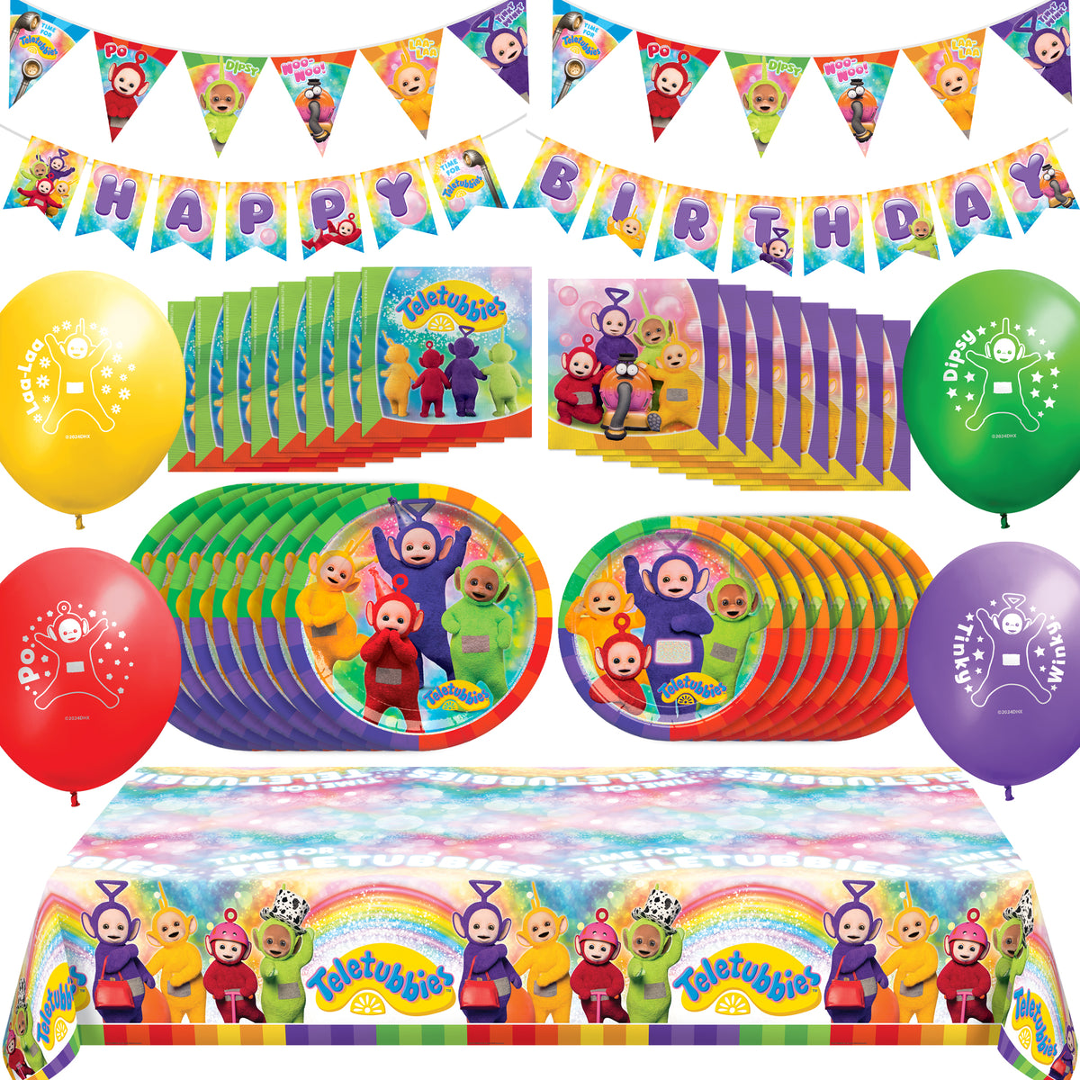 Teletubbies Party Decorations Complete Set for 16 Guests – Treasures Gifted