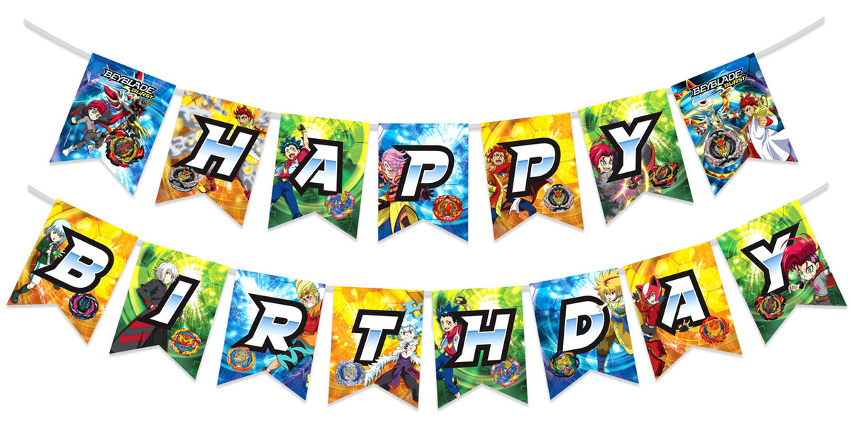 BEYBLADE Birthday Banner - BEYBLADE Party Supplies – Treasures Gifted
