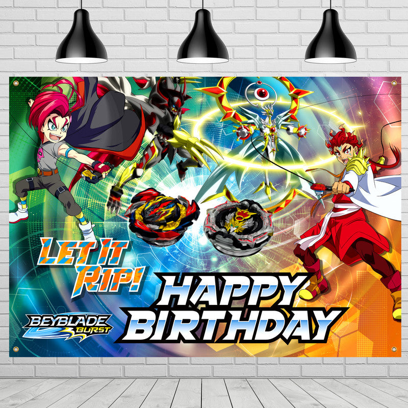 BEYBLADE Backdrop - BEYBLADE Party Supplies – Treasures Gifted